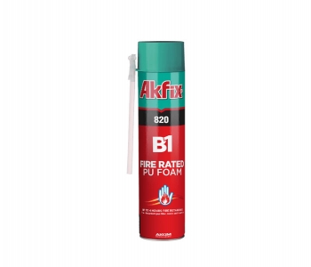 Akfix 820 B1 Yangına Dayanıklı Pu Köpük 750 Ml 850 Gr